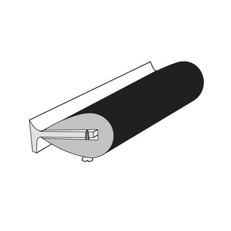 Liston pour bateau en PVC souple - Forme en U de 9mm