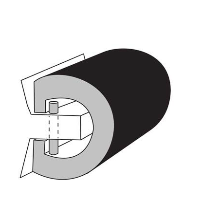 Liston bateau PVC U - 13mm