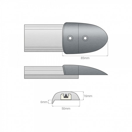 Liston bateau Click 50mm
